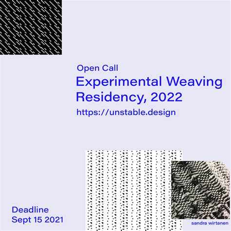 Unstable Design Lab Experimental Weaving Residency Usa On The Move Unstable Design Lab Experimental Weaving Residency Usa On The Move