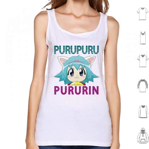 Pururin Tank Tops Vest Sleeveless Welcome Youkoso Anime Manga Pururin