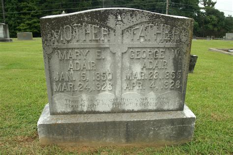 George W Adair 1855 1926 Find A Grave Memorial