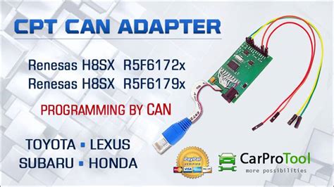 Cpt Can Adapter Renesas H8sx Carprotool Programmer