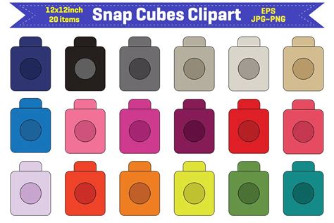 Unifix Cube Clipart