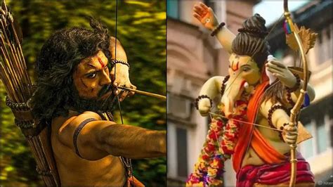 Its Ganesh Chaturthi Time Filmy Style Ram Charan Jr NTRs RRR Characters Inspires Ganpati