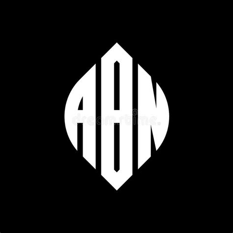 Abn Circle Letter Logo Design With Circle And Ellipse Shape Abn