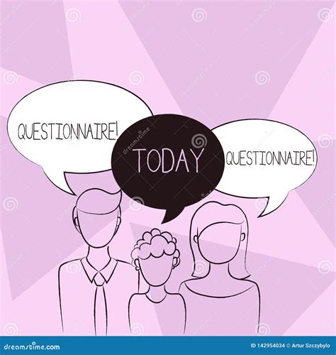 Conceptual Hand Writing Showing Questionnaire Business Photo Text Questions With A Choice Of