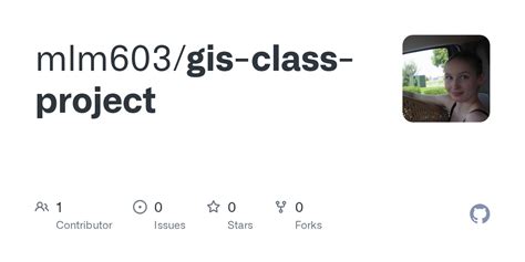 Github Mlm603gis Class Project