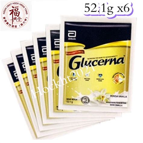 Abbott Glucerna Diabetes Specific Formula Vanilla Sachets 52 1g X 6