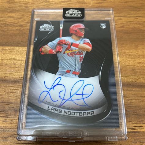【目立った傷や汚れなし】2022 Topps Chrome Black Lars Nootbaar ラーズ ヌートバー Rc Auto