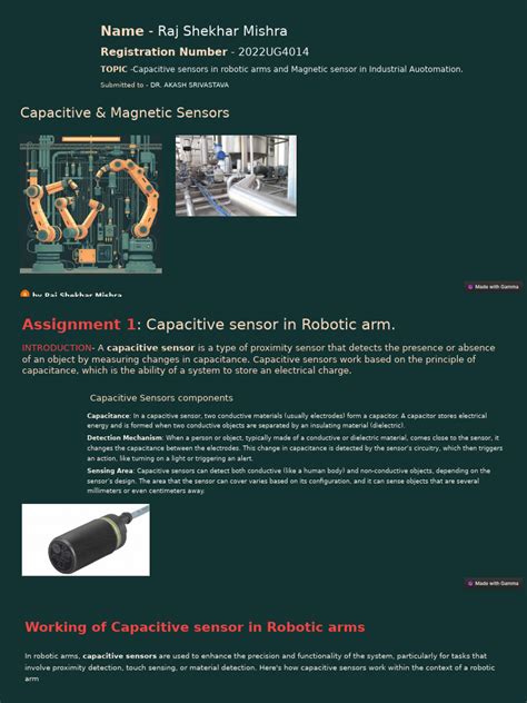 Sensor Actuator Assignment Raj Shekhar Mishra Pdf Magnetic Field Capacitor