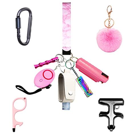 Puezokly Self Defense Keychain For Women Girls Portable Protection Key