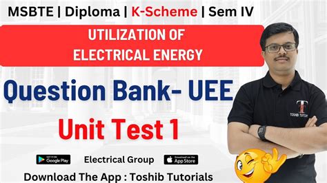 Utilization Of Electrical Energy Question Bank Uee Sem 4 K