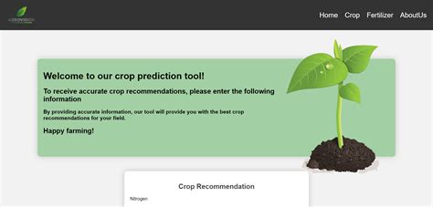 GitHub Hk Harikrishna AgroVision Crop Fertilizer Recommendation System