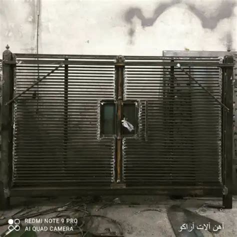 درب ساده درب فلزی حیاط ساده و زیبا خرید درب آهنی ساده