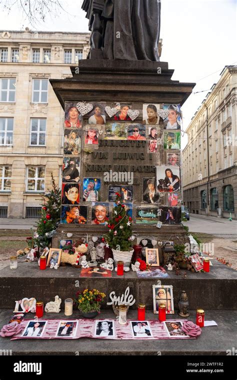 Munich Germany Dec 24 2021 Memorial To Michael Jackson At The