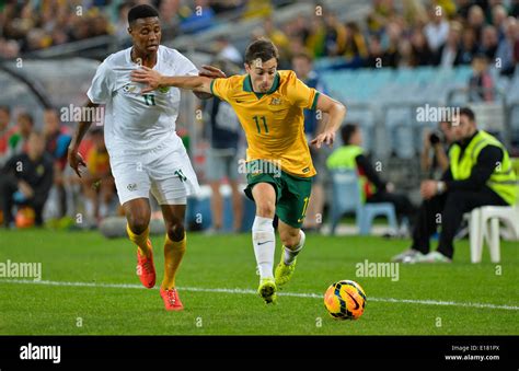 Sydney Australia 26th May 2014 Bafana Bafana Midfielder Bongani