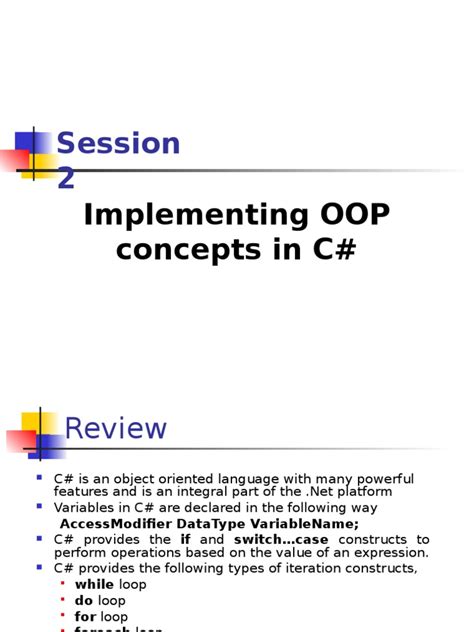 session 3 tp 2 pdf c sharp programming language method