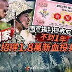 精進波羅蜜 是說國防部終於想通了台灣人就是最愛集點跟禮券禮券成功以後可以再接再勵來搞集點推薦一人得一點集滿十點就可以送獎金這樣