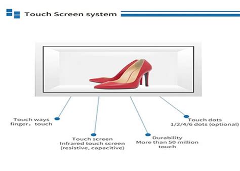 75 인치 투명한 Lcd 진열장 터치 스크린 3d 홀로그래픽 디스플레이 상자