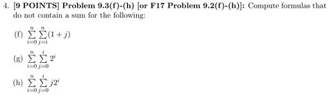 solved 4 [9 points] problem 9 3 f h [or f17 problem
