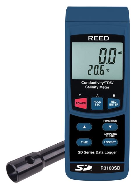 Reed R3100sd Data Logging Conductivitytdssalinity Meter