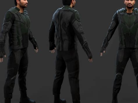 3d Game Character Model 3d Character Rigging Video Game Animation