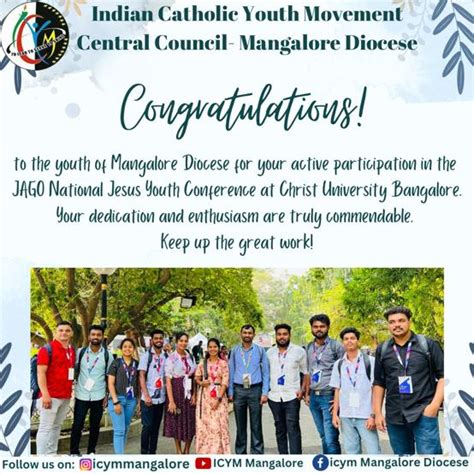 Congratulations Jago National Jesus Youth Conference Participants