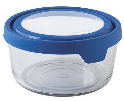 Anchor Hocking Glass Round Storage Container With Trueseal Lid