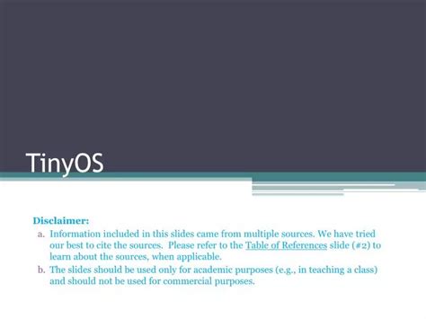 Ppt Tinyos Powerpoint Presentation Free Download Id 2762267