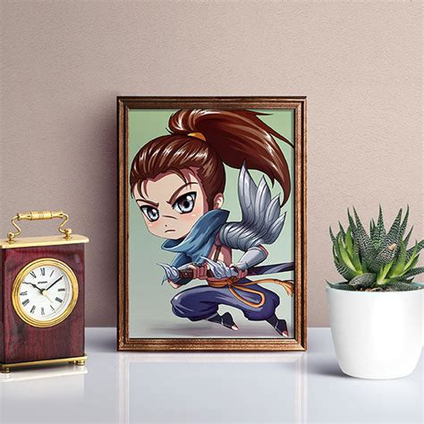 Yasuo Chibi Mini Print Yanimatorart