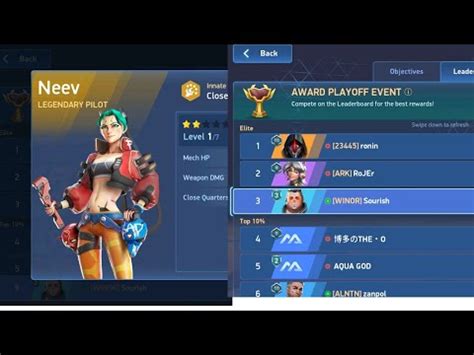 Trying To Get Neev New Pilot Mech Arena Gameplay Your Mech Arena Lover YouTube