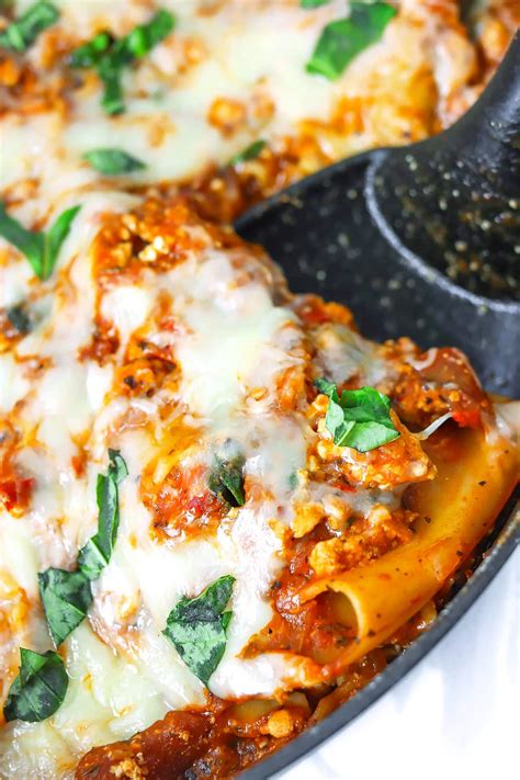 Easy Skillet Lasagna With Cottage Cheese 40 Minute Recipe That
