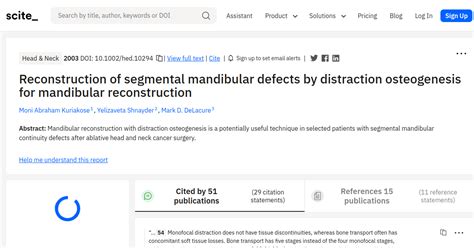 Reconstruction Of Segmental Mandibular Defects By Distraction Reconstruction Of Segmental Mandibular Defects By Distraction