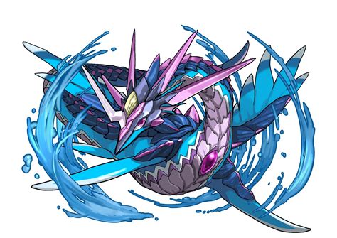 얼음용 뎁스 플레시오 神話上の生き物の芸術 パズドラ イラスト 龍 イラスト 簡単