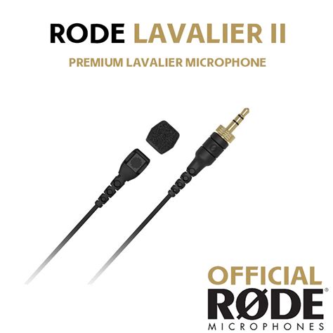 Rode Lavalier II Lavalier 2- Omnidirectional Lavalier Go Lapel ...