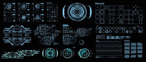 Hud Futuristic Virtual Graphic Touch User Interface Target Hud Dashboard Display Stock Vector