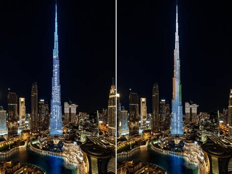 Burj Khalifa Lit Up With