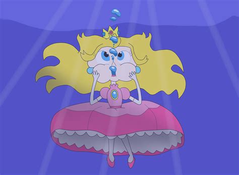 Peach In Underwater Night By Seacommishes On Deviantart