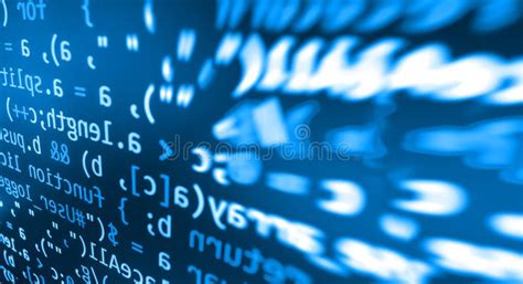 Programming Coding Source Code Screen Stock Illustration