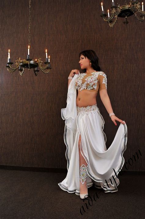 White Belly Dance Outfit With Top By Aida Aida Style