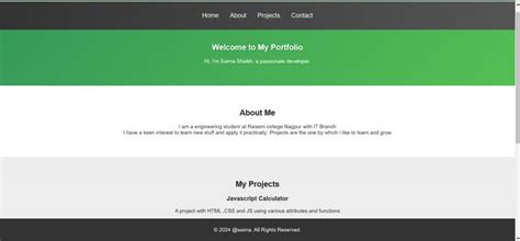 Saima Shaikh On Linkedin Portfolio Webdevelopment Html Css Newwebsite Careergrowth Codsoft
