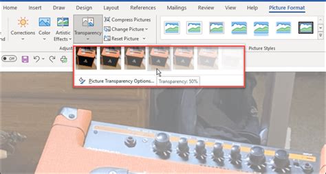 How To Make An Image Transparent In Word