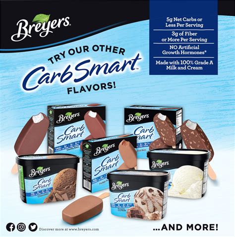 Breyers Carb Smart Frozen Dairy Dessert Vanilla Planogram Back