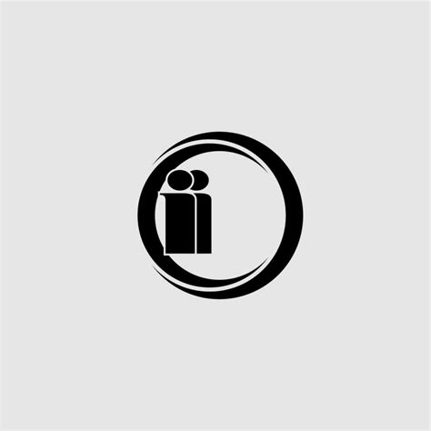 Letters Ii Simple Circle Linked Line Logo 28267631 Vector Art At Vecteezy