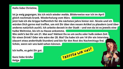 Lesen читаем базовые тексты на немецком тема Treffen Wir Uns Youtube