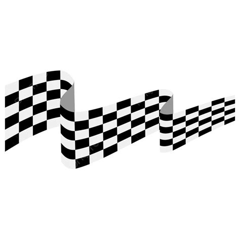 Race Racing Waving Flag Black White Design Vector Art Race Waving Flag Racing Flag Finish