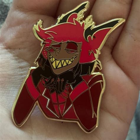 Hazbin Hotel Lucifer Fanmade 3” Hard Enamel Pin Etsy
