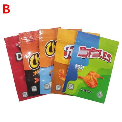 50100pcs Empty Edible Snack Potato Chips Packaging Bags 400mg 500mg