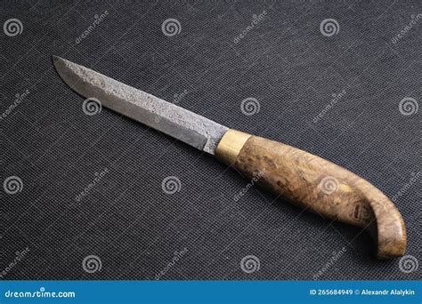 Background With A Pattern Of Damascus Steel Macro Shot Of Damascus