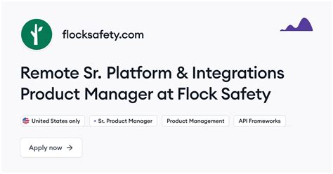 Remote Sr Platform And Integrations Product Manager Job At Flock Safety