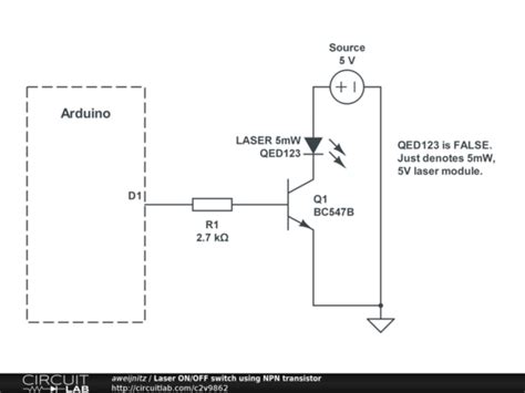 Arduino Using Npn Transistors As Onoff Switches For A Led Circuit