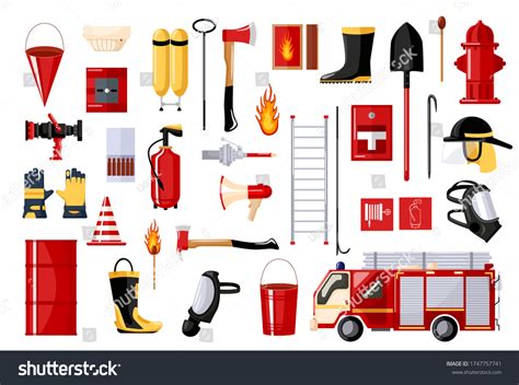 6 241 Fire Fighting Tools Gambar Foto Stok And Vektor Shutterstock